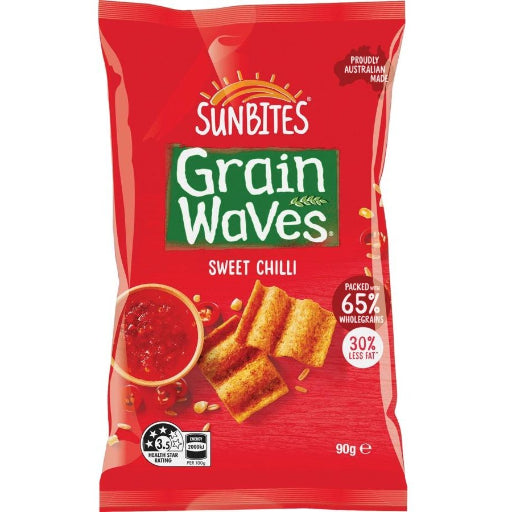 SUNBITES GRAINWAVES SWEET CHILLI 90G – Reduced to Clear