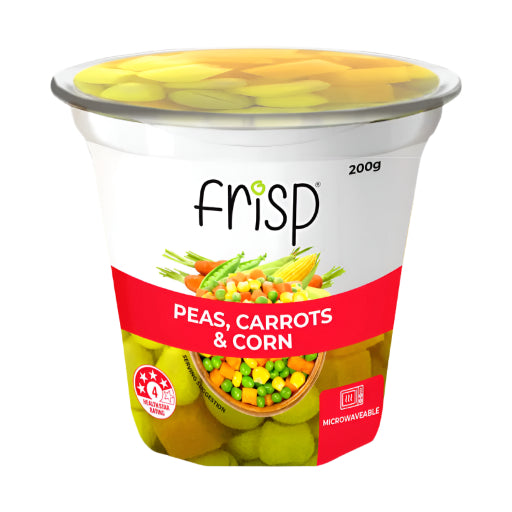 FRISP VEGGIE CUP MIXED VEGETABLES 200G – Reduced to Clear