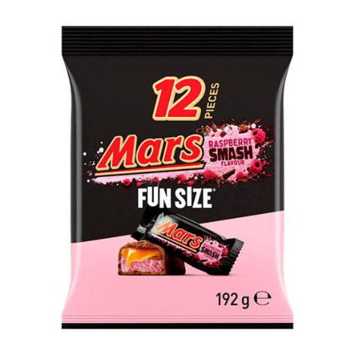 MARS RASPBERRY SMASH FUN SIZE 192G – Reduced to Clear