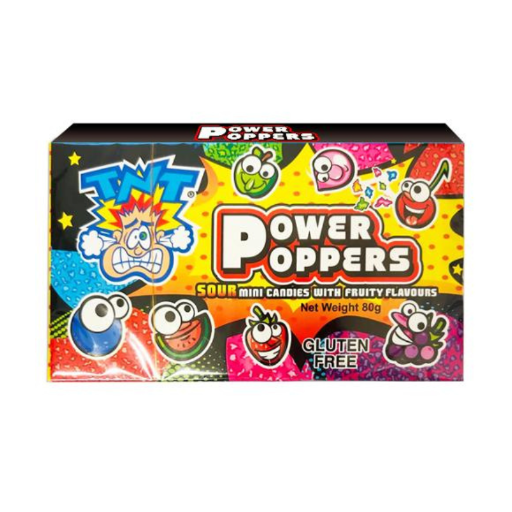 TNT SOUR POWER POPPERS MINI CANDY 80G – Reduced to Clear